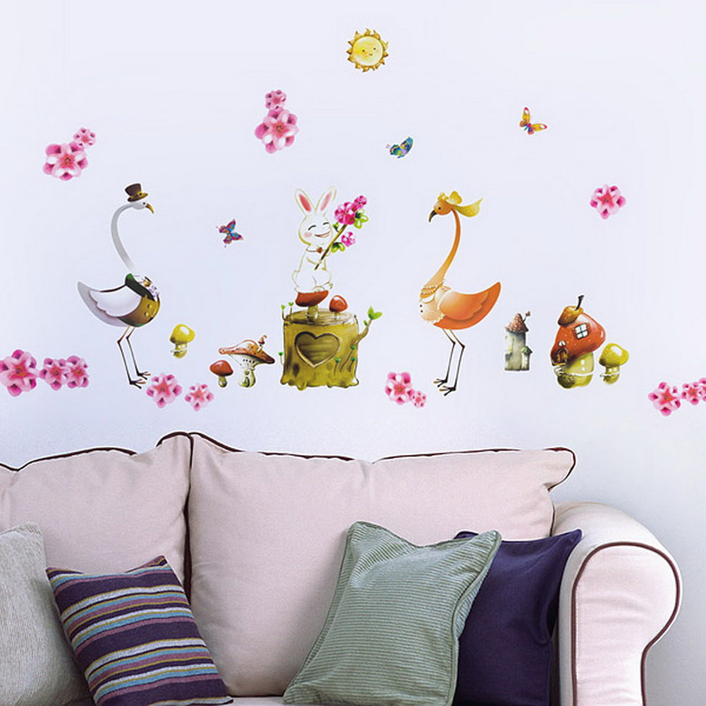 Love Cranes - Wall Decals Stickers Appliques Home Decor - Contemporary ...