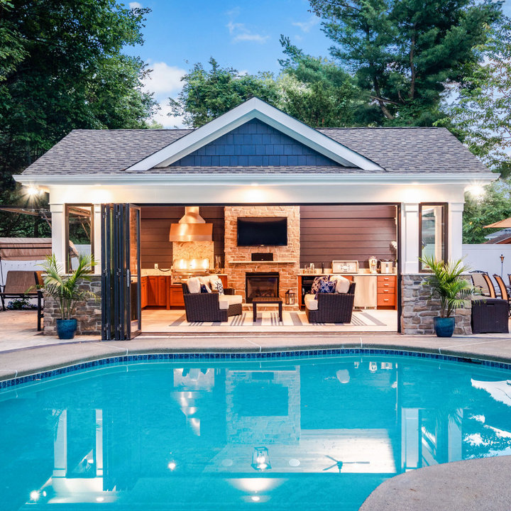 75 Beautiful Pool with a Pool House Ideas & Designs - May 2024 | Houzz AU