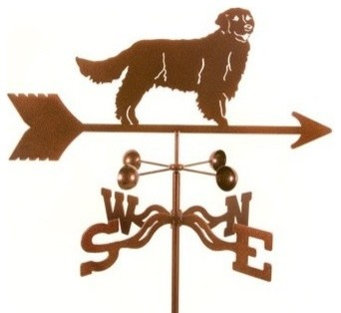 Golden Retriever Weathervane With Roof Mount - Contemporary - Weather ...