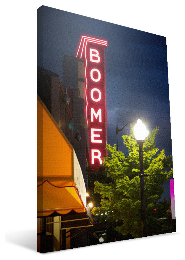The University of Oklahoma Boomer Sign Canvas Print, 16"x24", 16"x24 ...