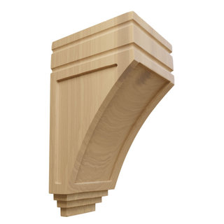 Small Farmingdale Acanthus Corbel, Maple, 3 1/2"Wx2 7/8"Dx7 3/4"H, 2 ...