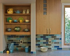 Show me your multi-colored subway tile backsplash
