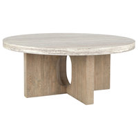 Talbot 42" Round Coffee Table - Farmhouse - Coffee Tables - by Kosas ...