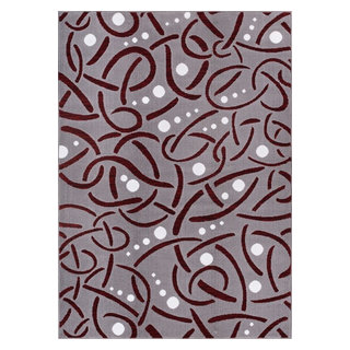 Well Woven Dulcet Paramount Modern Abstract Lines Red Area Rug, 9'3'' x ...