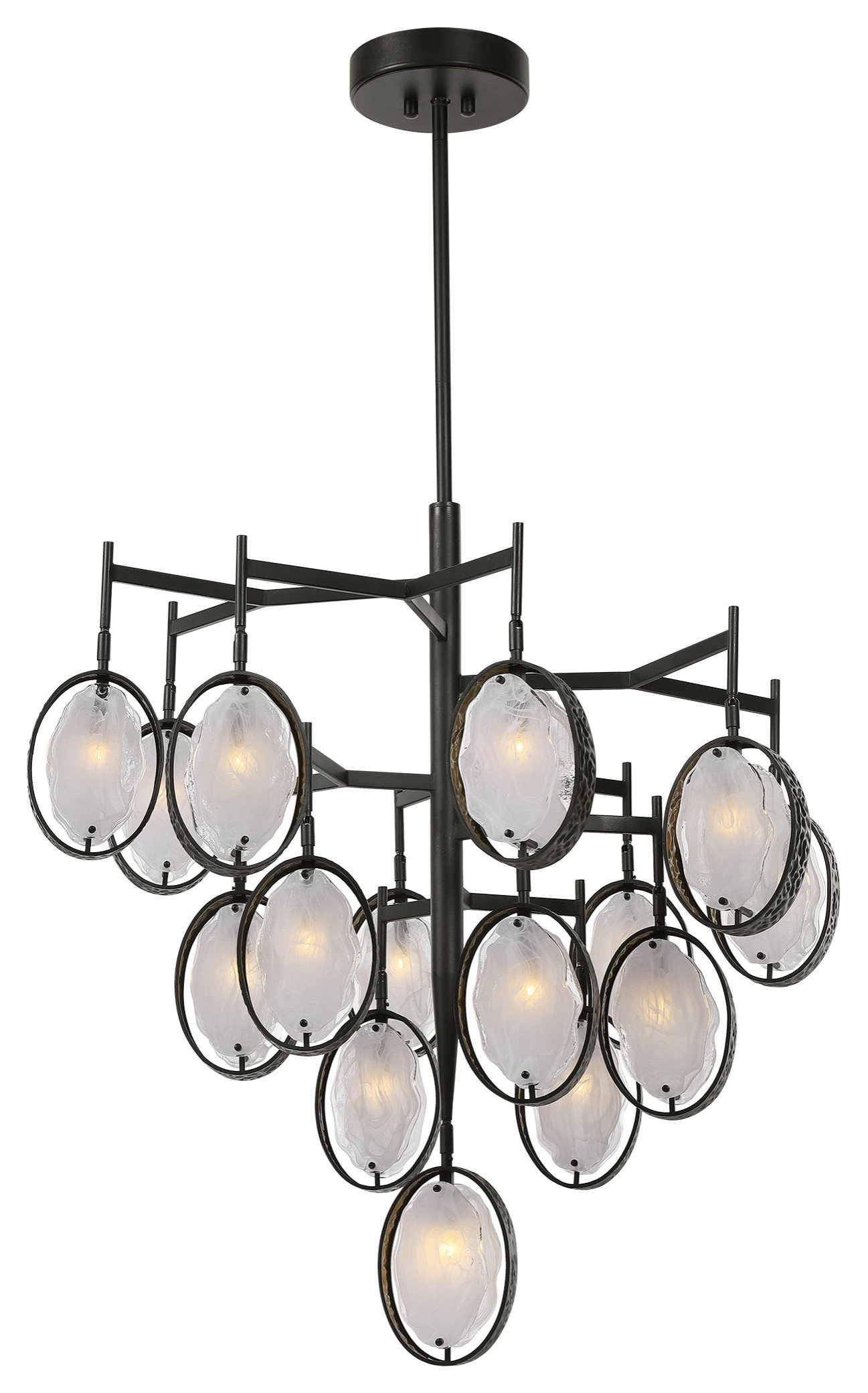 Uttermost Maxin 15-Light Large Bronze Chandelier - Contemporary ...