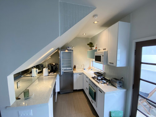 Difficult kitchen layout. Any thoughts?