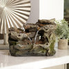 Alpine 3 Tier Rainforest Tabletop Fountain With LED Lights, 10 ...