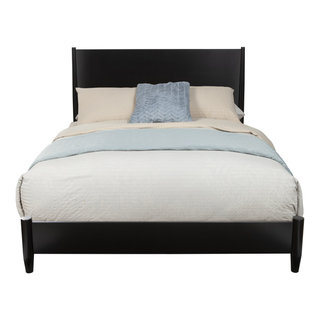 Flynn Full Platform Bed, Black - Midcentury - Platform Beds - by ...