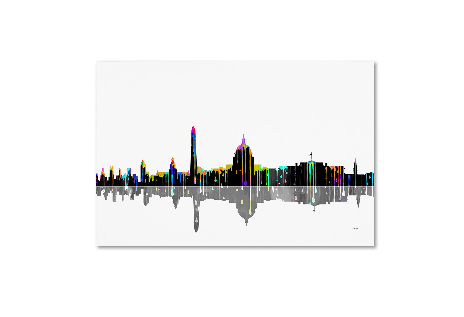 'Washington, DC Skyline' Canvas Art by Marlene Watson, 30" x 47 ...