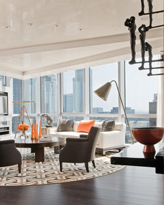 Furnishing an Octagon Living Room w/ a Skyline View