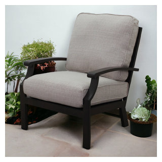 Courtyard Casual Madison 2 Club Chairs With Cushions - Transitional ...