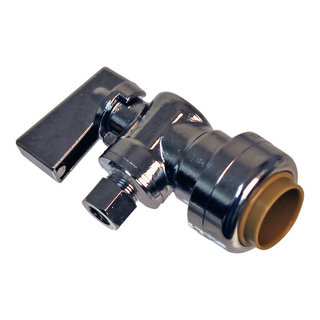 Push Fit Angle Stops 1/2" Insert x 1/4" Compression - Traditional ...