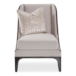 Aico Amini Paris Chic Accent Chair in Espresso - Midcentury - Armchairs ...