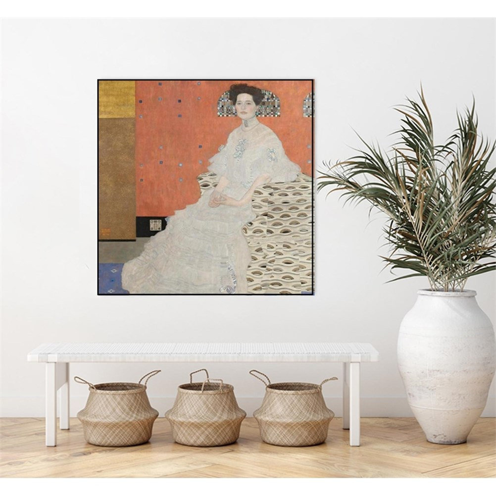 Giant Art Canvas 20x20 Fritza Riedler 1906 Framed in Multi-Color ...