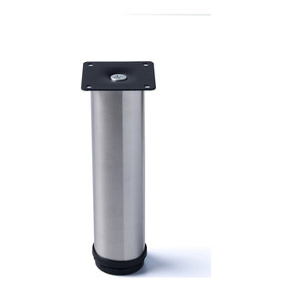 Stainless Brushed Steel Kitchen Adjustable Leg, 7.8", Set of 1 - Table ...