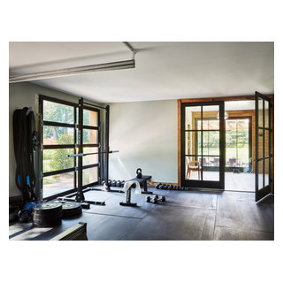 The Barn Renovation - Farmhouse - Home Gym - New York - by Uma Stewart ...