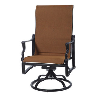 Bel Air High Back Swivel Rocking Chairs, Set of 2 - Traditional ...