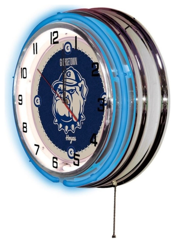 Georgetown 19" Neon Clock - Contemporary - Wall Clocks - by Holland Bar ...