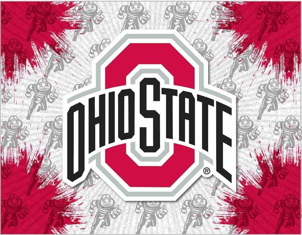 Ohio State Logo Canvas, 20"x15" - Contemporary - Prints And Posters ...