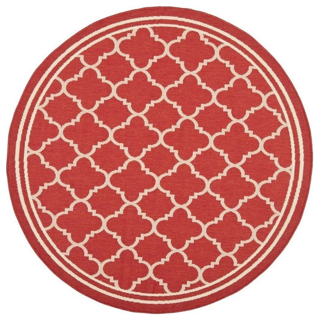Safavieh Courtyard Red Indoor Outdoor Rug - Runner 2'3" x 20', Round 7 ...