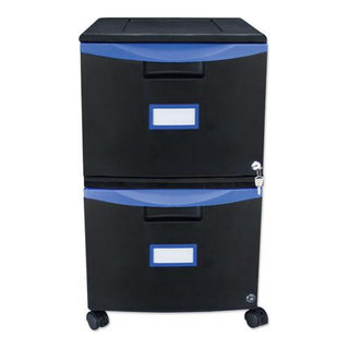 Two-Drawer Mobile Filing Cabinet - Contemporary - Filing Cabinets - by ...