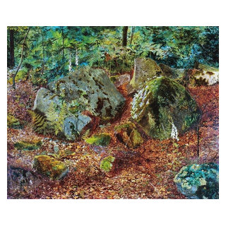 John Atkinson Grimshaw A Mossy Glen, 20"x25" Wall Decal Print, 20x25 ...
