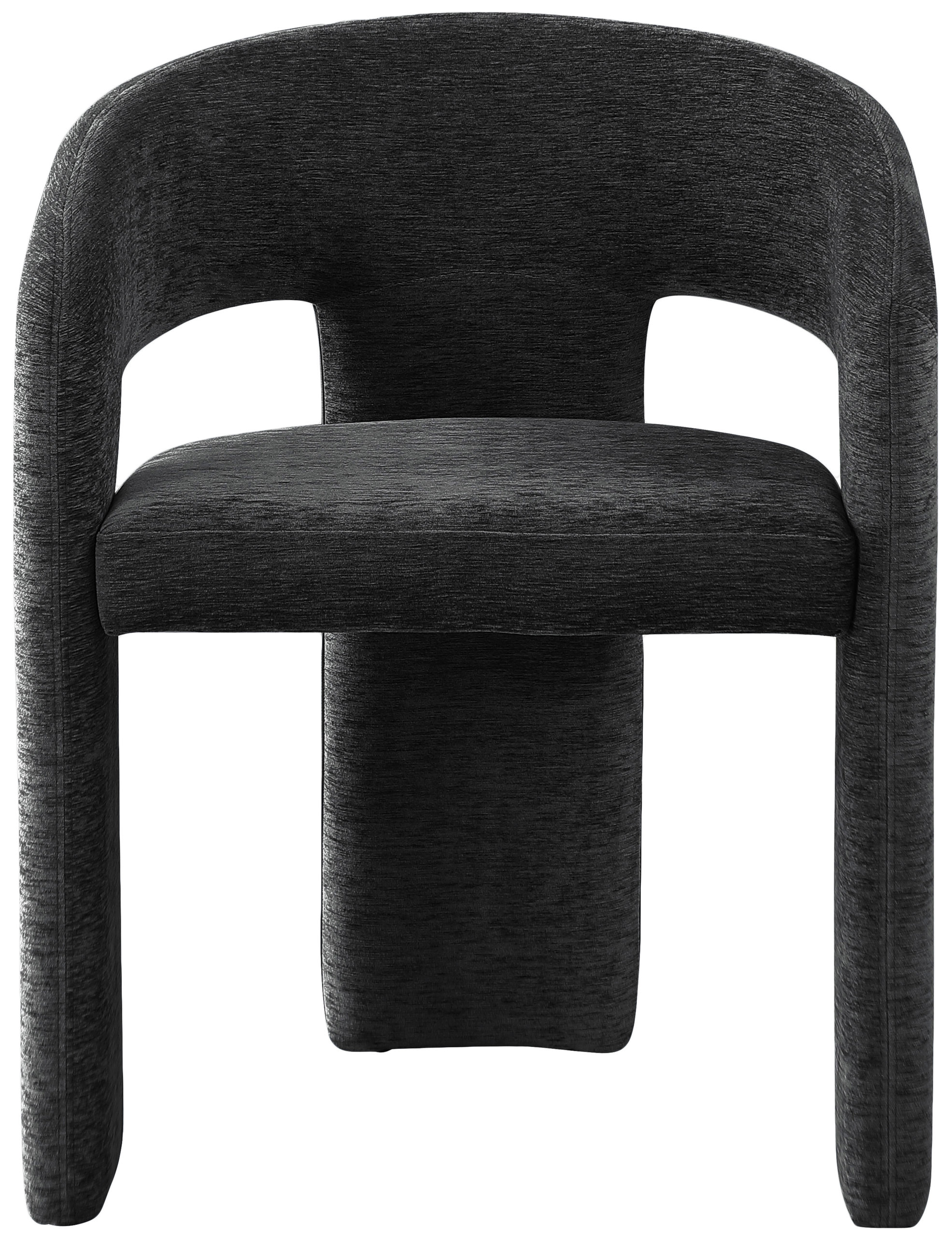 Rendition Plush Fabric Upholstered Dining Chair - Transitional - Dining ...