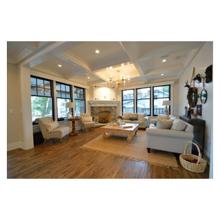Custom lake home - raze and rebuild - Traditional - Family Room - New ...
