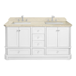 Richmond 60" Vanity Cabinet and Stone Top - Transitional - Bathroom ...
