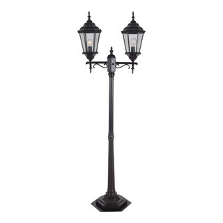Kenroy 93434ORB 2-Light Post Lantern, Villa - Traditional - Post Lights ...