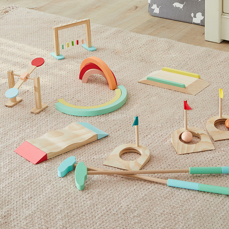 Good Wood Mini Golf Game - Kids Toys And Games - by Wonder and Wise | Houzz