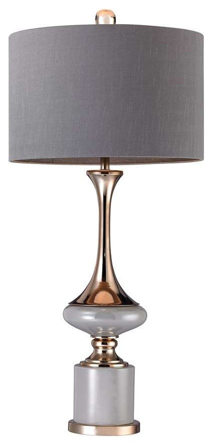 Gold Fluted Neck Lamp - Traditional - Table Lamps - by Modern Decor ...