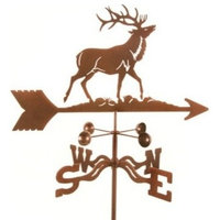 Elk Weathervane With Garden Mount - Rustic - Weather Vanes - by EZ Vane ...