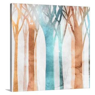 "Dancing Trees II" Wrapped Canvas Art Print, 30"x30" - Contemporary - Prints And Posters - by ...