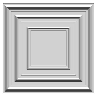 White Square 3D Wall Panels - Modern - Wall Panels - by Dundee Deco | Houzz