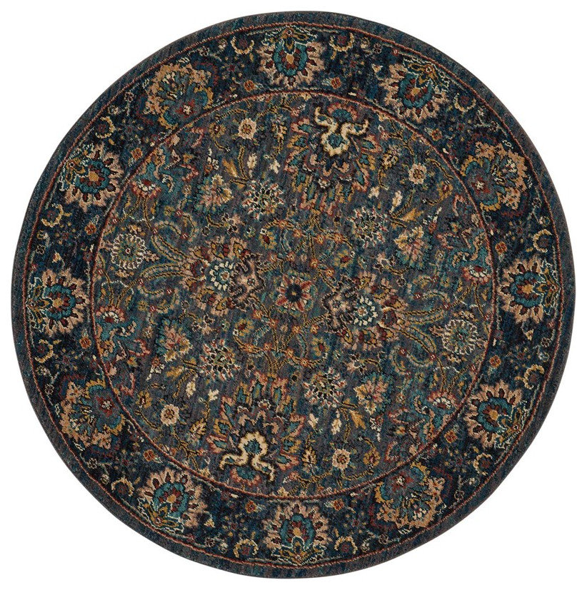 Nourison Nourison 2020 Steel Area Rug, 5' Round - Traditional - Area ...