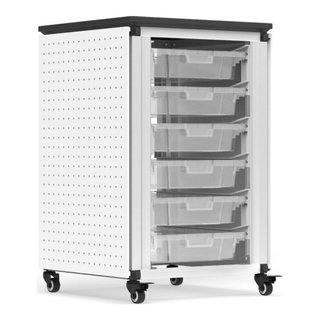 Modular Classroom Storage Cabinet, Single Module With 6 Small Bins ...