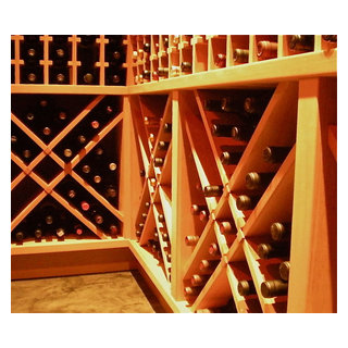 Diagonal storage cabinet - Industrial - Wine Cellar - San Francisco ...