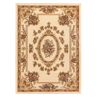 Well Woven Timeless Ivory Area Rug, 10'11"x15' - Victorian - Area Rugs ...