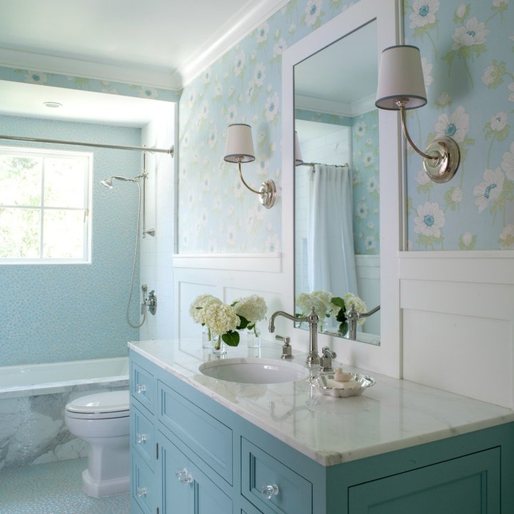 75 Pebble Tile Bathroom Ideas You'll Love - June, 2026 | Houzz