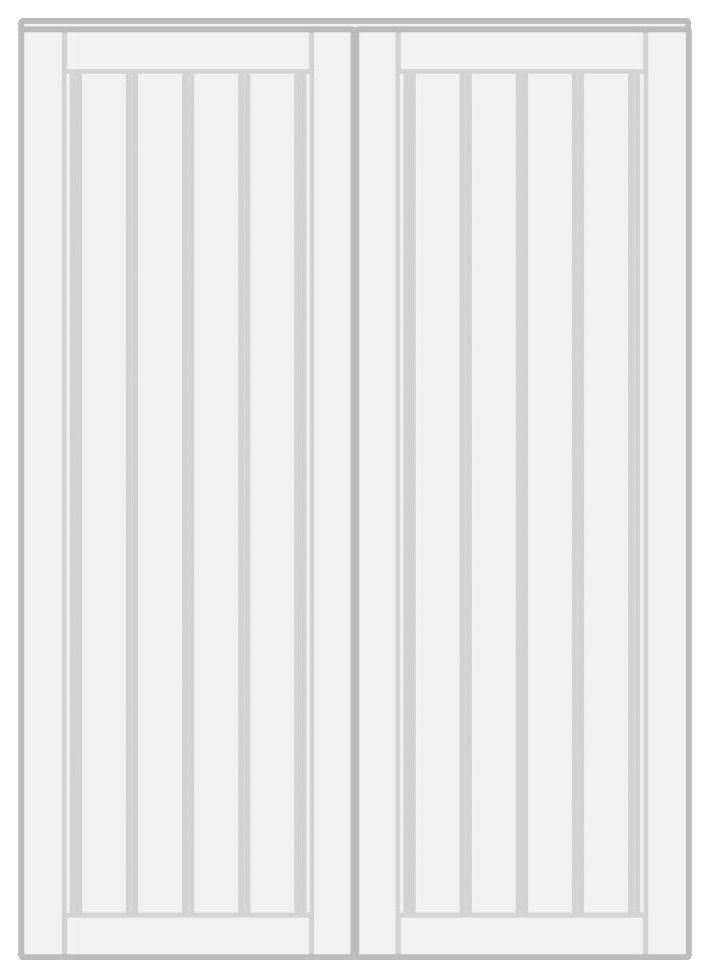 Wall 2Door 36w x 24h Beadboard - Transitional - Kitchen Cabinetry - by ...