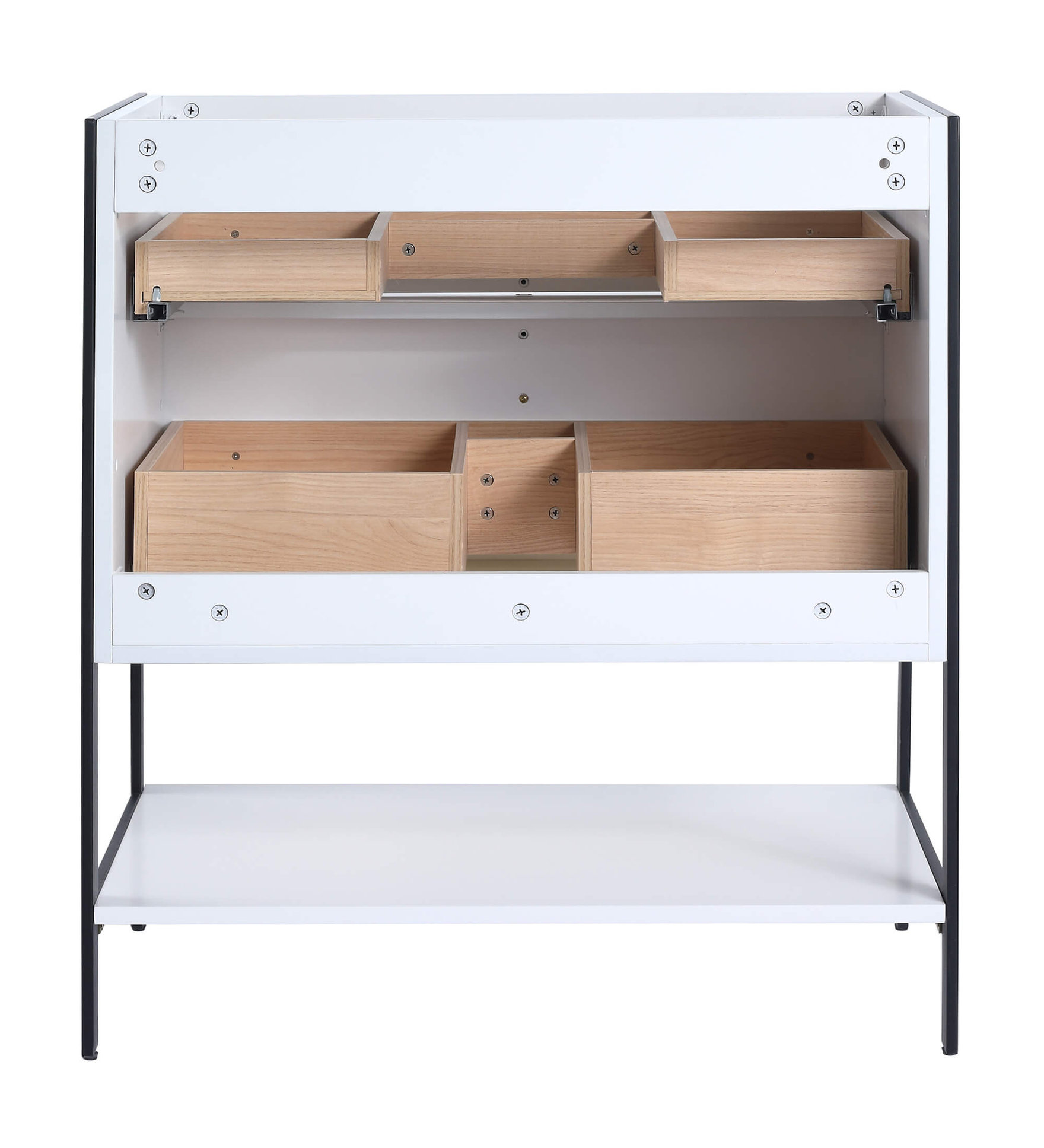 Fine Fixtures Serenity Modern bathroom vanity, Brass Hardware ...