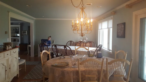 Need help with my dining/family room remodel...shiplap over plaster ...