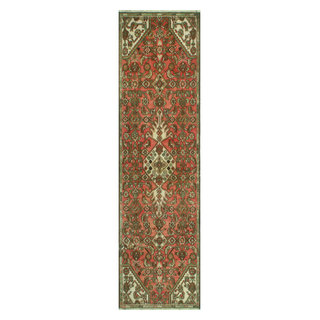 Fine Vintage Distressed Malcolm Rust/Ivory Runner, 2'5 x 8'11, 2'5 x 8 ...