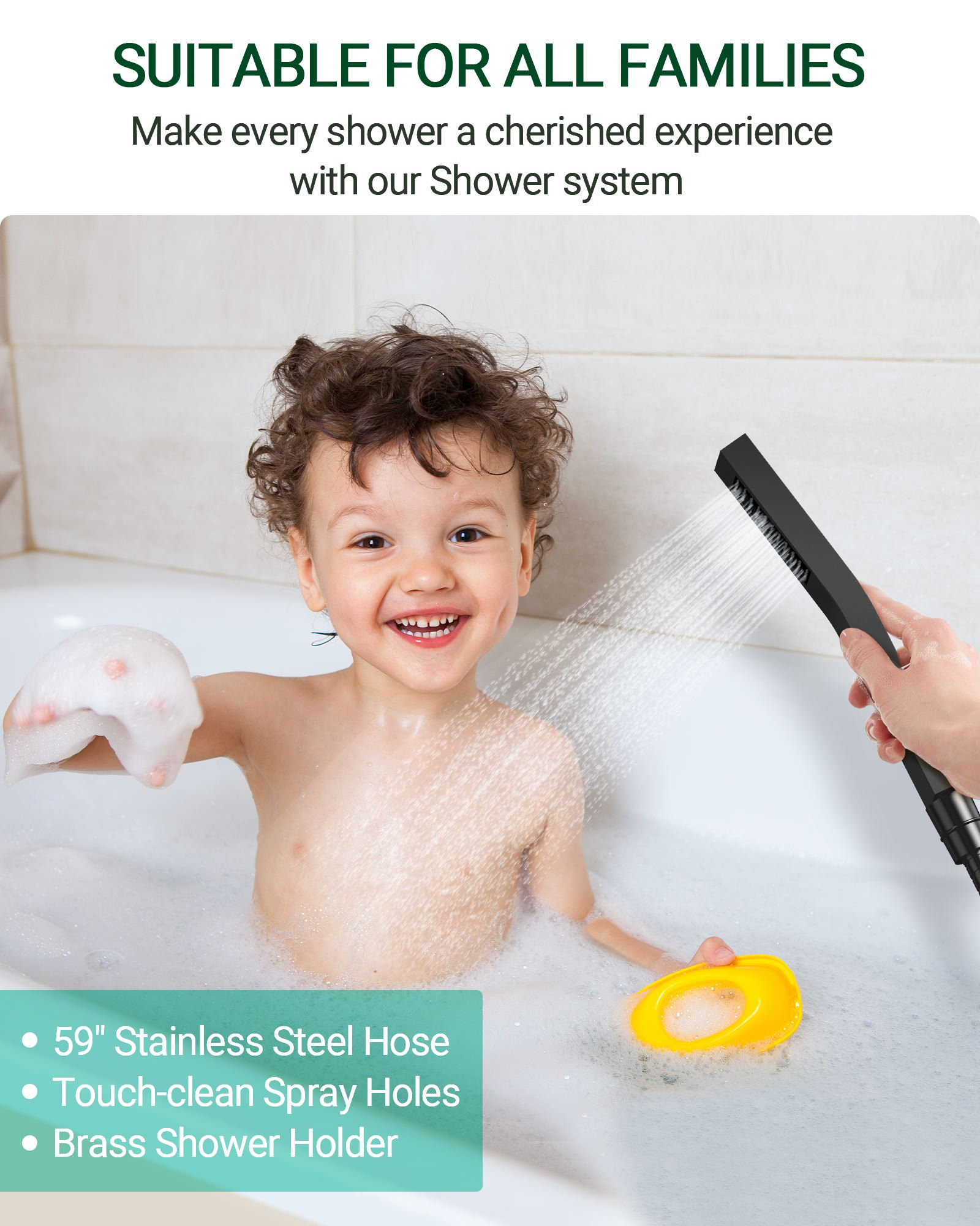 Thermostatic Ceiling Mount Rainfall Dual Shower Head Shower System, 16 ...