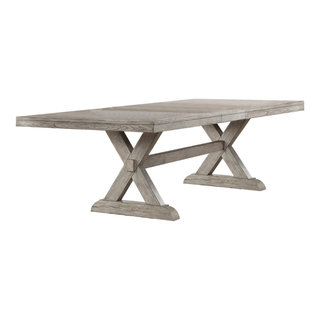Rocky Dining Table, Gray Oak - Dining Tables - by VirVentures | Houzz