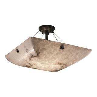 Justice Design Semi-Flush FAL-9657-25-MBLK-F6 - Transitional - Flush ...