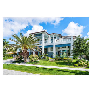 Coastal Custom Home Build | Boca Raton - Beach Style - Exterior - Miami ...