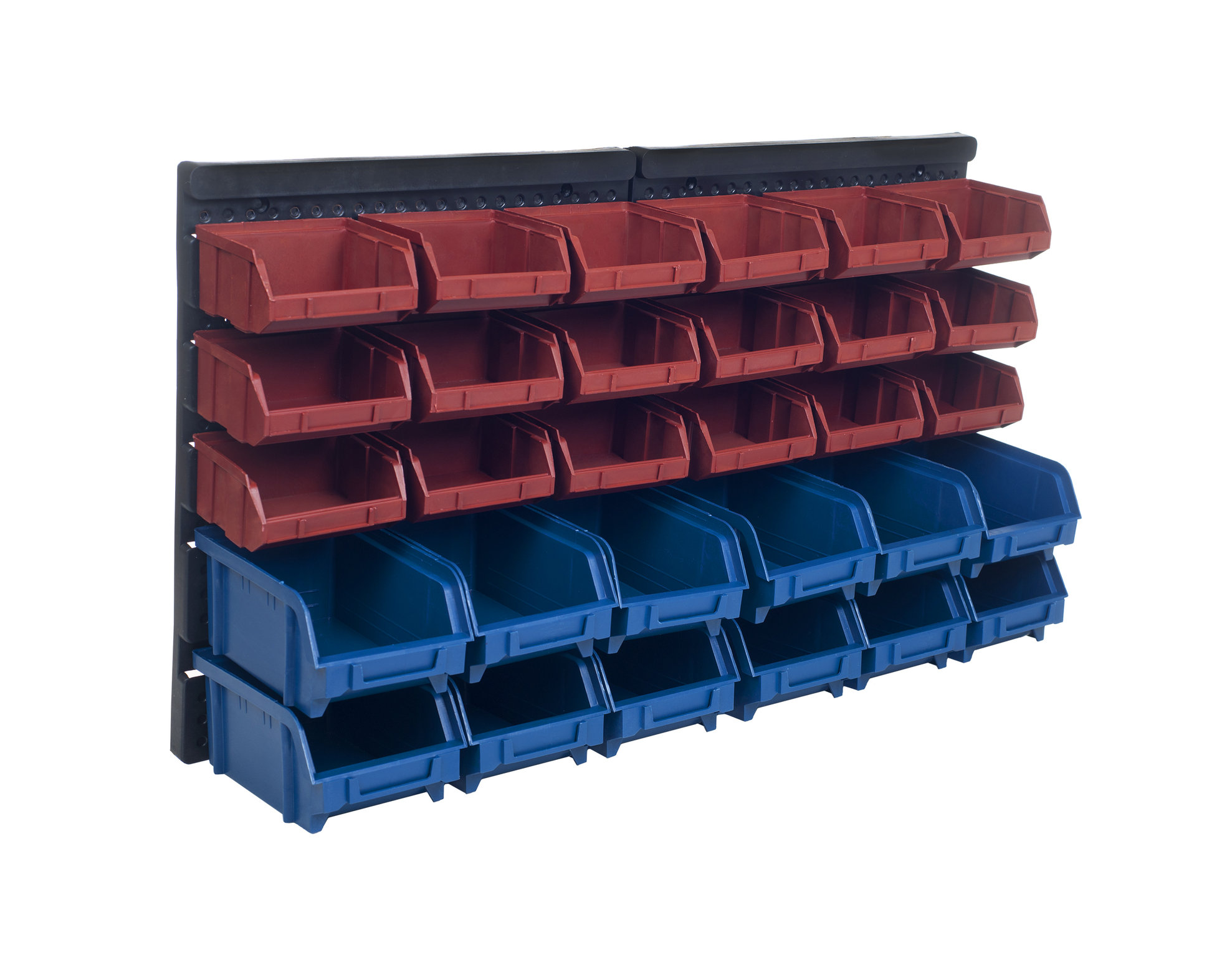 30 Bin Wall Mounted Parts Rack by Stalwart - Traditional - Garage And ...