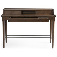 Moreau Writing Desk-Dark Toasted Oak - Midcentury - Desks And Hutches ...